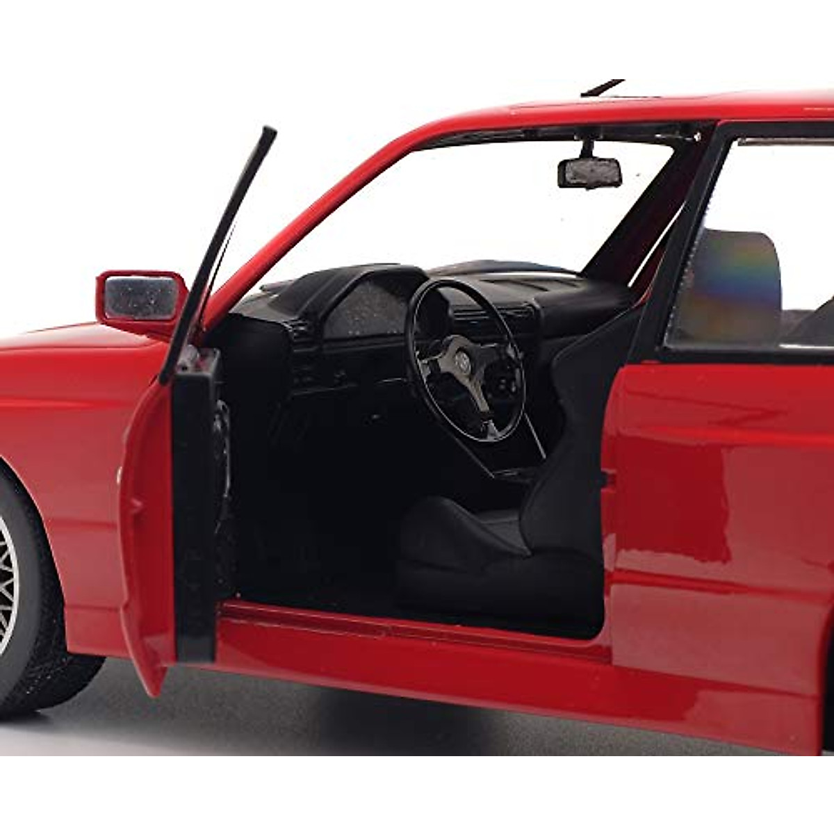 Solido S1801502 1990 BMW E30 M3 Die Cast Car, Red, 1:18 Scale