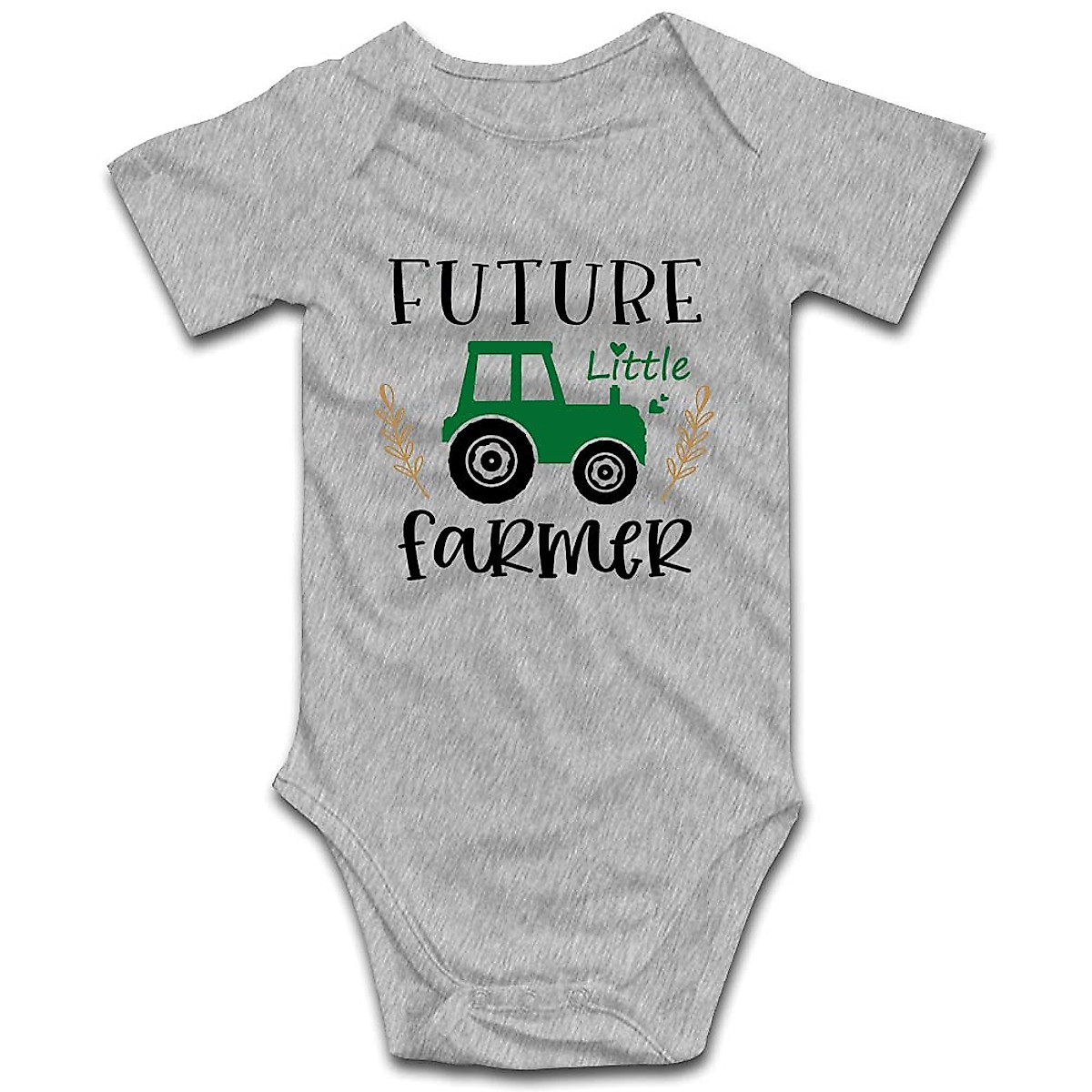 DOQOSESHY Future Little Farmer Cute Baby Climbing Short Sleeve Outfit Infant Long Sleeve Romper Toddler Jumpsuit