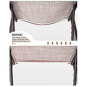 Crestlive Products Aluminum Adjustable Chaise Lounge Chair Outdoor Five-Position Recliner, Curved Design, All Weather for Patio, Beach, Yard, Pool (2PCS Beige)