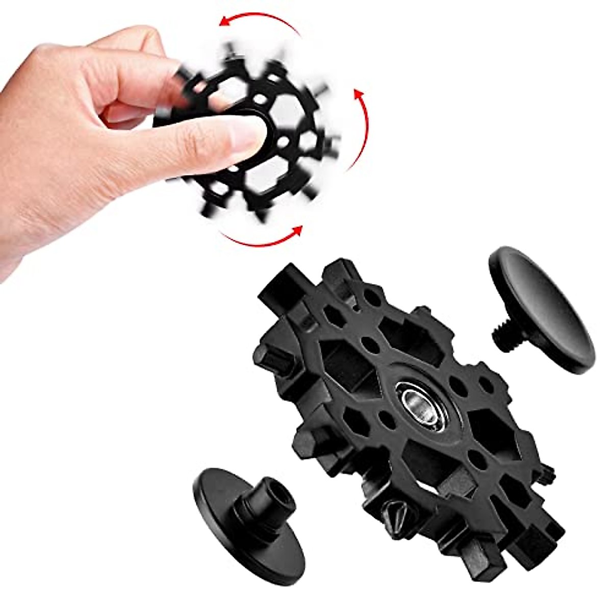 Gifts for Men/Dad ,Stocking Stuffers For Men,from Daughter Son,Christmas Gifts for Fathers day,Snowflake Multitool ,22-in-1 Multi tool with Fidget Spinner Function.Multitool for Cycling,Skiing,Outdoor