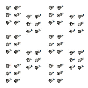 ChenGong - Silver Screws 60-Piece 10 Sets Bottom Case Screws Pentalobe P5 923-01099 Replacement Compatible with 13" A1708 2016 2017 A2159 2019, A2289 M1 A2338 2020 (Silver)