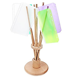 CHENGU Bottle Drying Rack Design Plastic Bag and Bottle Dryer Multipurpose Drying Rack Wooden Cup Dish Drying Rack Freezer Bag Dryer Rack Cup Drying Holder for Easy Storage