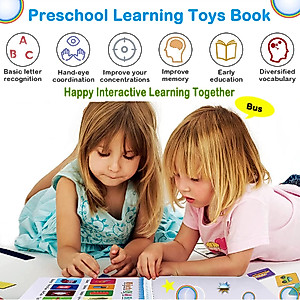 UOMNICUE Montessori Busy Book, 30 Themes Preschool Busy Book for Toddlers 3-6 Year Old, Preschool Learning Activity Book Quiet Book, Preschool Learning Materials for Autism Sensory & Kindergarten