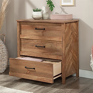 Sauder Cannery Bridge 3-Drawer Bedroom Chest in Sindoori Mango, Sindoori Mango Finish