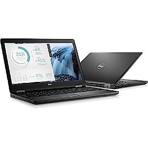 Dell X1W6W Latitude 5580 Laptop, 15.6" FHD, Intel Core i7-7820HQ, 16GB DDR4, 256GB Solid State Drive, Windows 10 Pro,Black