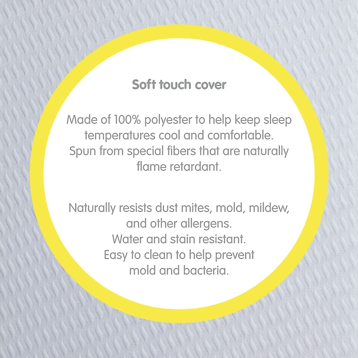 BreathableBaby EcoCore 200 Crib Mattress, Stain Resistant, No VOCs, Phthalates, or Flame Retardant Chemicals, No Latex, Glue, or Off Gassing, 52" x 28" x 6", Natural, 12 lb