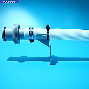 Magoog Swimming Pool Pipe Holders 3 PCS, Fits 1.5'(MAX) Above Ground Swimming Pool Hose Support Brackets, Prevent Pipe Sagging, with 3 Tapes, 6 Cable Ties& 3 Stainless Steel Hose Clamps