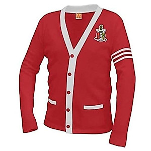 Kappa Alpha Psi Varsity Cardigan Sweater Large Red