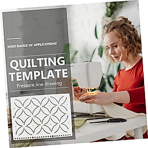 VILLCASE Quilting Stencils for DIY Clothing Multi-Function Sewing Embroidery Template Ruler Sewing Gauge