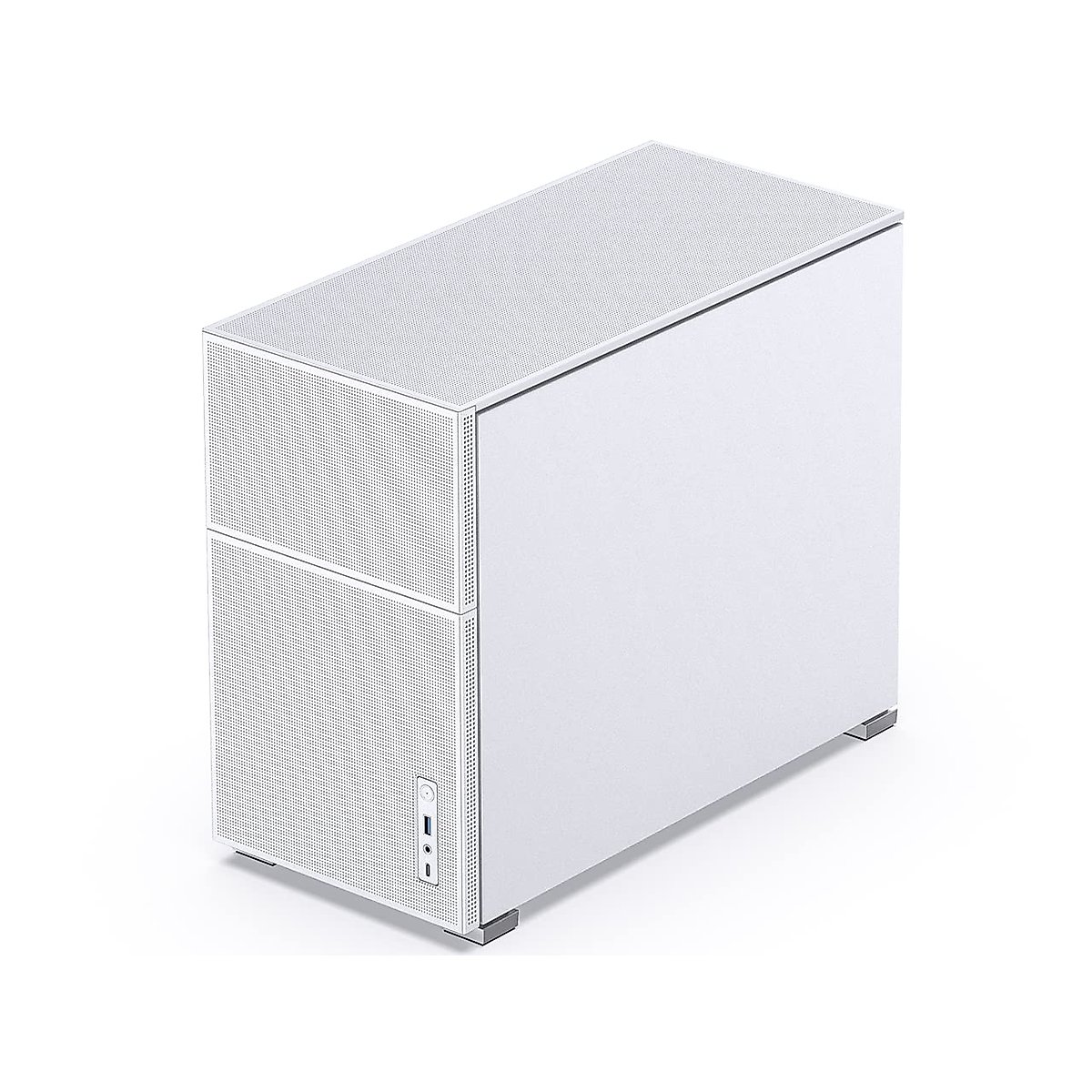 JONSBO D31 MESH White Micro ATX Computer Case, M-ATX/ITX Mainboard/Support RTX 4090(335-400mm) GPU 360/280AIO,Power ATX/SFX: 100mm-220mm Multiple Tool-Free Design,White