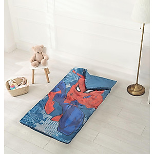 Jay Franco Marvel Spiderman Spidey Dots Slumber Sack - Cozy & Warm Kids Lightweight Slumber Bag/Sleeping Bag