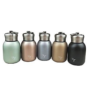 10.15oz/300ML Mini Thermal Mug Leak Proof Vacuum Flasks Travel Thermos Stainless Steel Drink Water Bottle Thermos Cups for Indoor and Outdoor (Green)