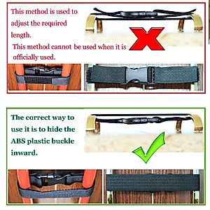 Vukgahao Cabinet Locks,Childproof Refrigerator Child Safety Locks for Double Door Fridge,Kitchen Storage Doors (Black, 14")