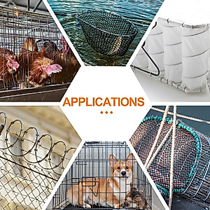 KIMSING SC760 16 Gauge 5/8'' Crown Galvanized C Ring Staples C-Rings Hog Rings, Wire Fencing Staples, Fasteners for C Ring Stapler, Hog Ring Tool, C Ring Plier, 1000 PCS/Pack