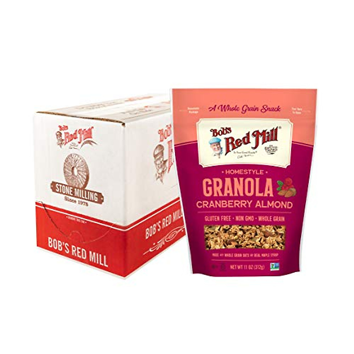 Bob's Red Mill Homestyle Cranberry Almond Granola, 11-ounce (Pack of 6)
