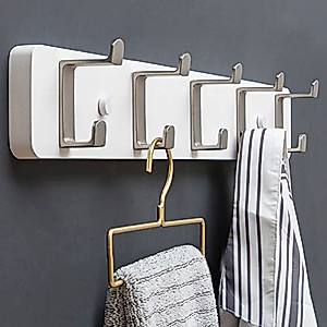 Cabilock Hat Hanger 1 Set Towel Bedroom Hanging Hangers Hat Khaki for Use Rack Duty White Wall Hanger Bathroom Heavy Key Kitchen Self Coat Wooden Hook Clothes Dorm Hooks Mounted Ceiling Ceiling Hook