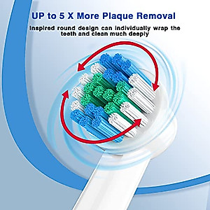 Replacement Brush Heads for Oral B (16 Count), Electric Toothbrush Replacement Heads for Precision Clean, Rechargeable Toothbrush Heads Compatible with Oral B Pro1000 Pro3000 Pro5000 Pro7000 and More…
