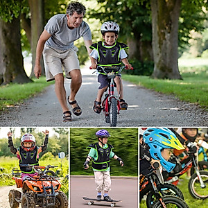 Seahouse kids Youth Dirt Bike Body Chest Spine Protector Vest Gear Motocross Skiing Protect Sport, Green, Medium