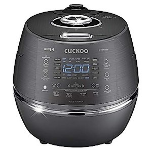 CUCKOO CRP-DHSR0609FD | 6-Cup (Uncooked) Induction Heating Pressure Rice Cooker | 17 Menu Options, Auto-Clean, Voice Navigation, Stainless Steel Inner Pot, Made in Korea | Stainless Steel
