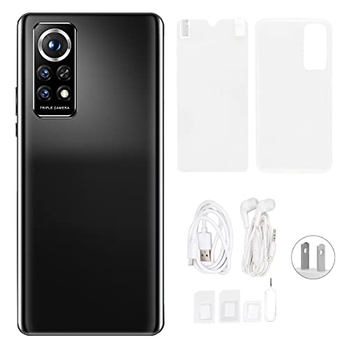 Smartphone, 4.5inch HD Screen Dual SIM Card 512MB RAM 4GB ROM 3G Unlocked Cell Phone for Android 6.0, 2MP Front Camera 2MP Rear Camera, 2200mah Detachable Battery(US Plug)