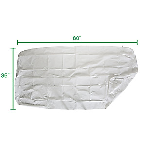 PCP Waterproof Zippered Mattress Cover, White, 36 X 80 inch