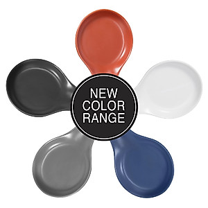 OGGI Jumbo Ceramic Spoon Rest- Spoon Rest for Stove Top, Spoon Holder for Countertop, Kitchen Decor for Counter, Coffee Bar Accessories, Brick Red