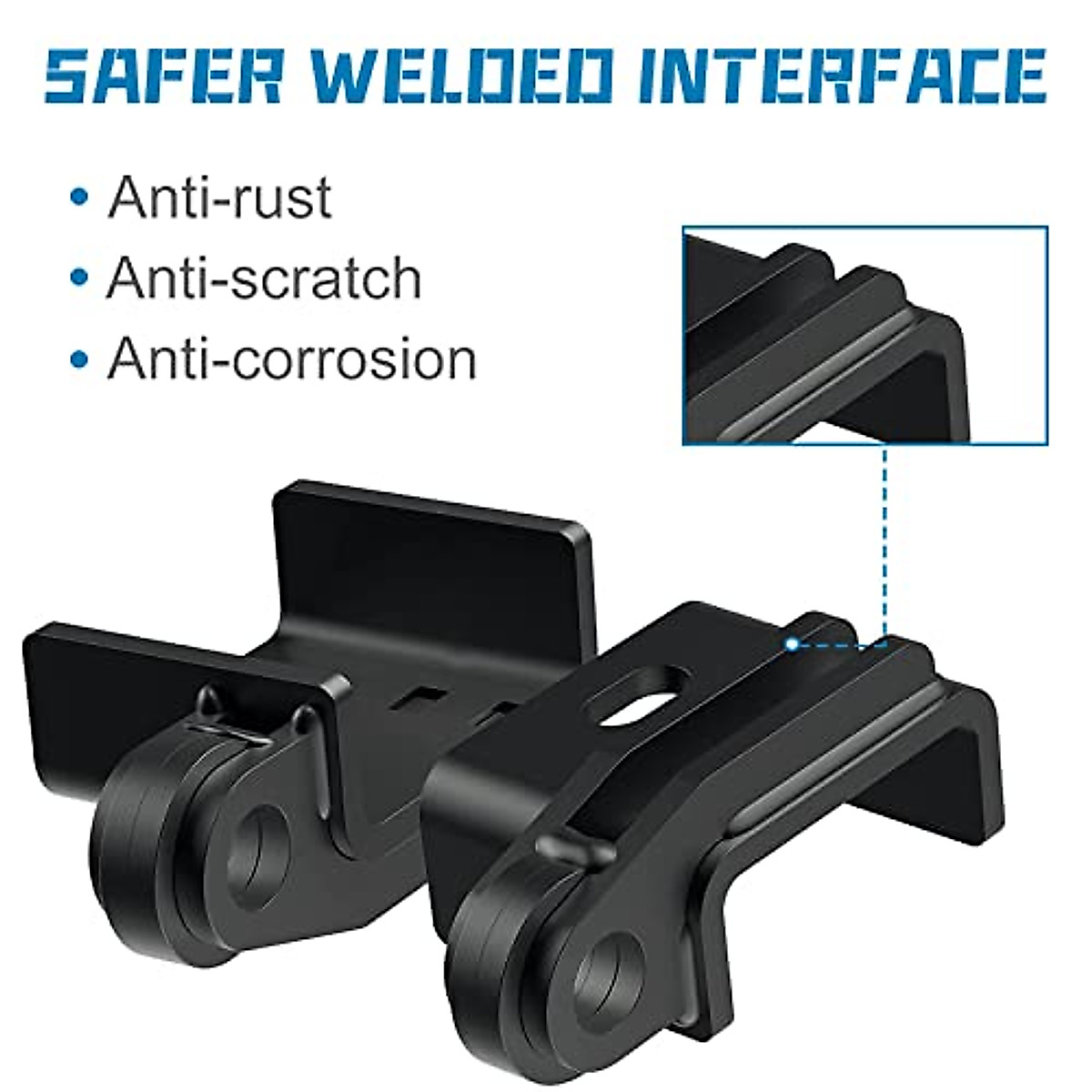 GSTP Front Tow Hook Bracket with 3/4 inch Shackle Mount Compatible with Toyota Tacoma 2009-2021 Black