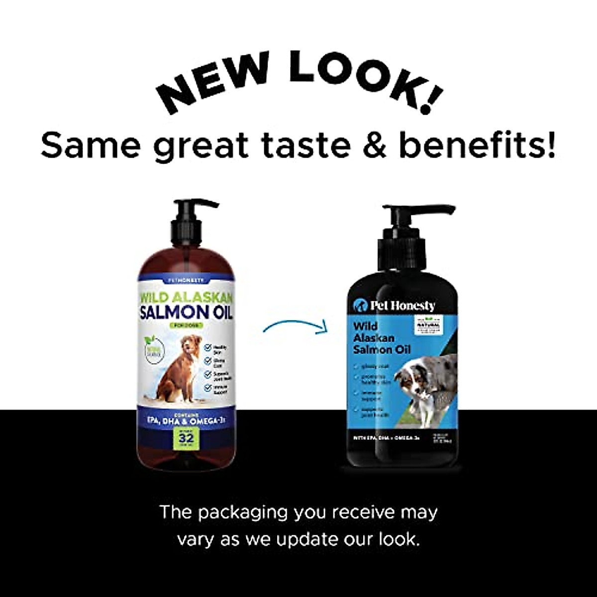 PetHonesty Wild Alaskan Salmon Oil for Dogs - Omega-3 for Dogs - Pet Supplement - EPA + DHA Fatty Acids, Helps with Sensitive Skin and Normal Shedding - Supports Joints, Brain & Heart Health - 32oz