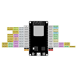 JacobsParts (3-Pack) ESP32 ESP-WROOM-32 ESP-32S Development Board 2.4GHz WiFi & Bluetooth