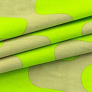 YuHeGuoJi Green Duvet Cover Queen 100% Cotton Striped Duvet Cover 3 Pcs Set 1 Fluorescent Green Geometric Duvet Cover with Zipper Ties 2 Pillowcases Modern Farmhouse Abstract Beige Bedding