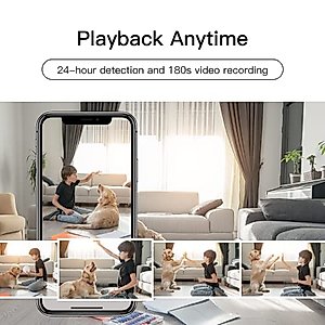 LAXIHUB Dog Camera 2K, Pet Cam Indoor Security Camera, Pan/Tilt 2.4GHz WiFi Camera with Super IR Night Vision, Motion Detection & 2-Way Audio, Compatible with Alexa & Google Assistant…