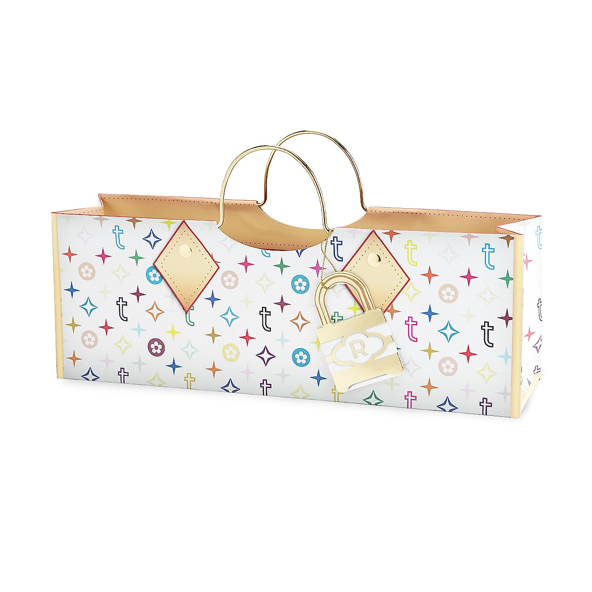 Cakewalk Colorful Truey Wine Purse Bag, Multicolored,