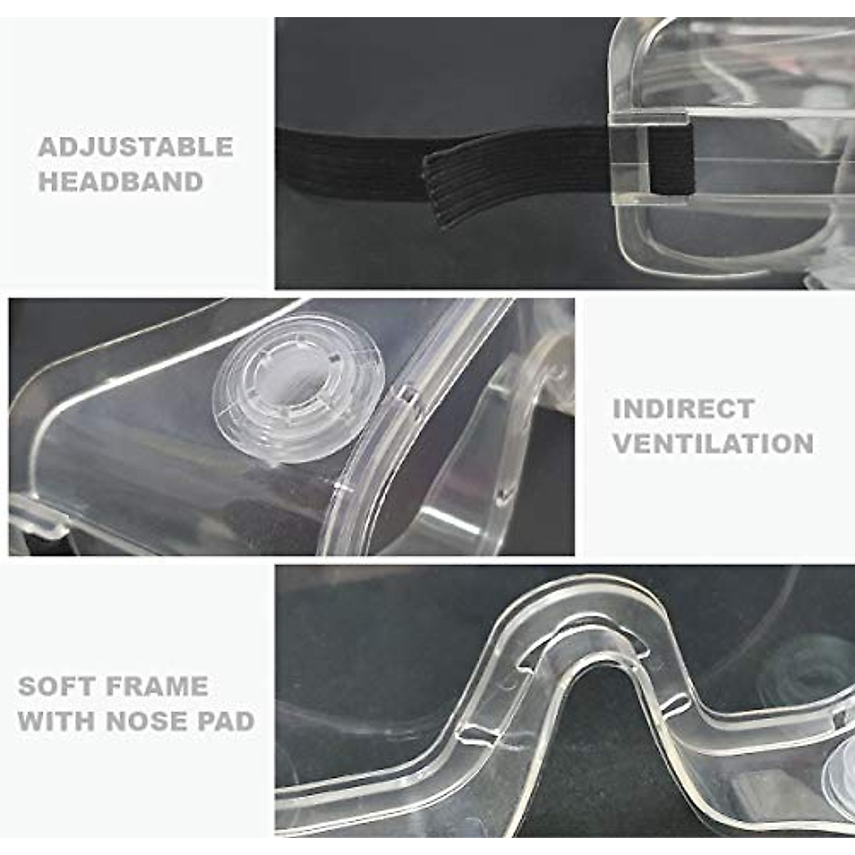 XII WY Anti-fog Protective lab Safety Goggles Anti Scratch Eye Safety Over Glasses Construction Work Goggles