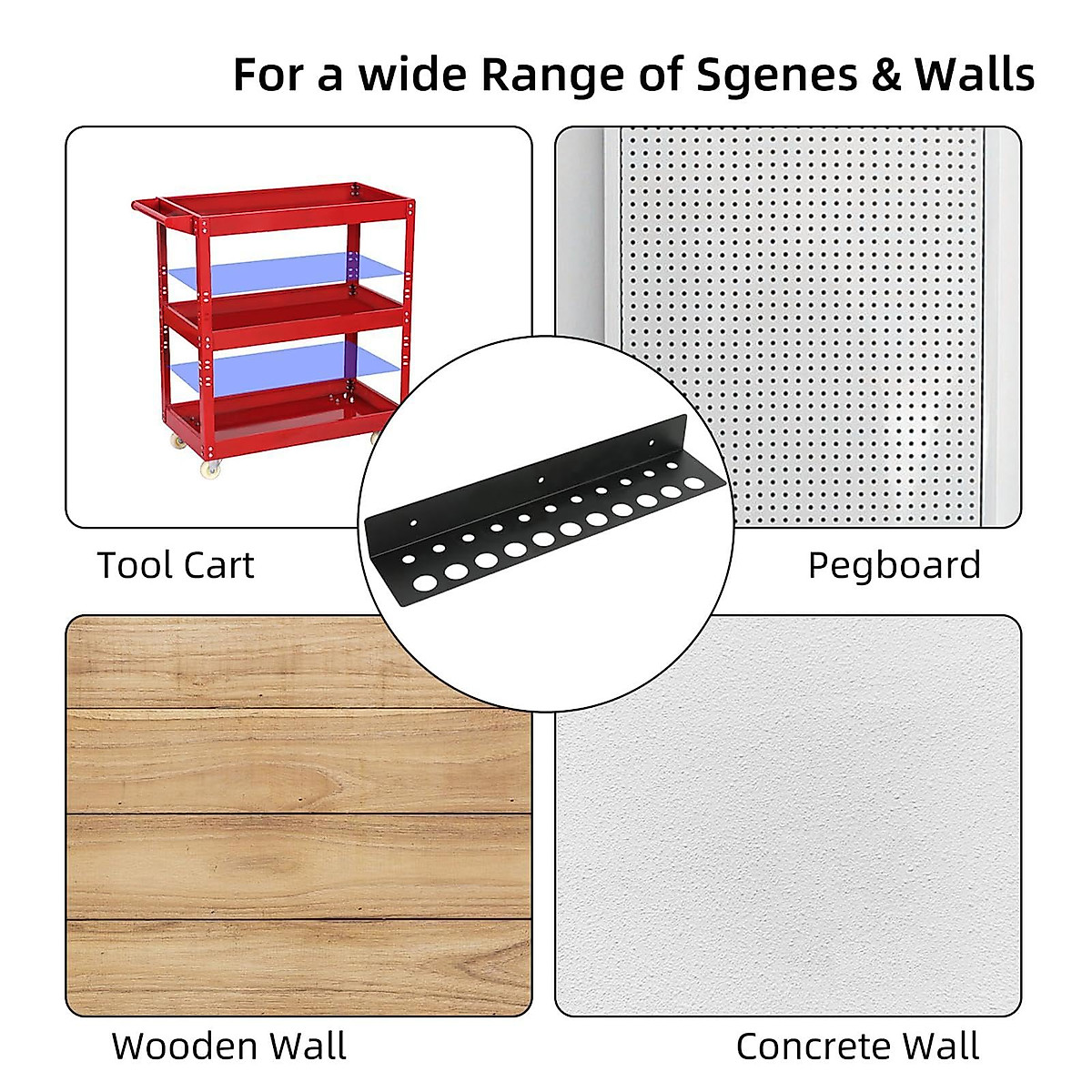 Tool Organizer - Tool Storage | Tool Rack | Screwdrivers Organizer With Multiple Compartments Metal Wall Mounted Pliers Hanger Shelf Screwdrivers Organiser For Workshop, Garage, & Basement Toolshed