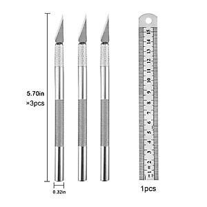 90PCS Knife Blades Precision Craft Knife Set, for DIY Artwork, Cutting, Models, Scrapbook