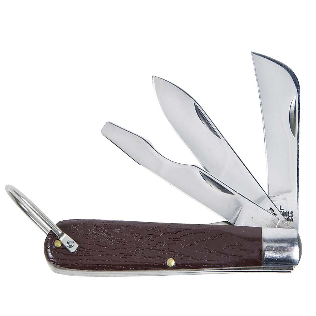 Klein Tools 1550-6 3 Blade Pocket Knife with Screwdriver