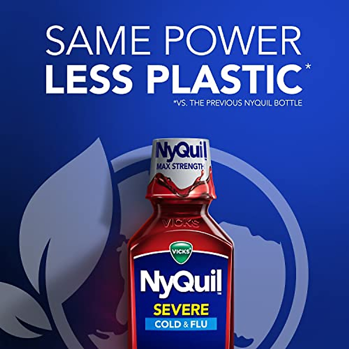 Vicks DayQuil and NyQuil SEVERE Cold & Flu Berry Liquid Medicine, Max Strength Relief for Headache, Fever, Sore Throat, Nasal Congestion, Cough, Combo Pack, 2 x 12 oz Bottles, 1 NyQuil, 1 DayQuil