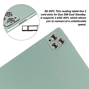 Gaming Tablet, 8GB RAM 128GB ROM US Plug 100-240V 10 Inch Tablet for Reading for Android11 (US Plug)