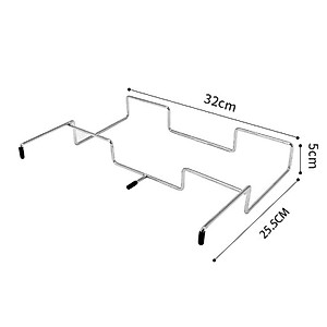 Trash Bag Holder, 2 Pack Stainless Garbage Hanging Bag Holder Trash Can Bracket Table Garbage Rack, Lightweight Table Rack Garbage Bag Hanger for Kitchen BBQ Camping Use Kitchen Clean and Organized