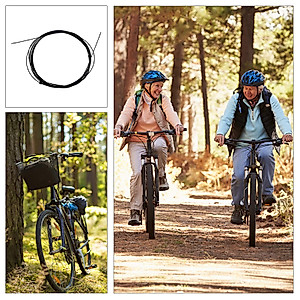 INOOMP 2pcs Bicycle Brake Cable Shifter Cable Front Rear Brake Cable Bike Front and Rear Brake Cable Volleyball Badminton Post Buddha Stand Before and After Coating Core