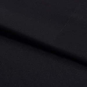 PHOENIX HOME TEXTILES 1500 Collection Soft Brushed Microfiber Sheet Set with 15-Inch Deep Pocket -Wrinkle Fade and Stain Resistant (Queen, Black)