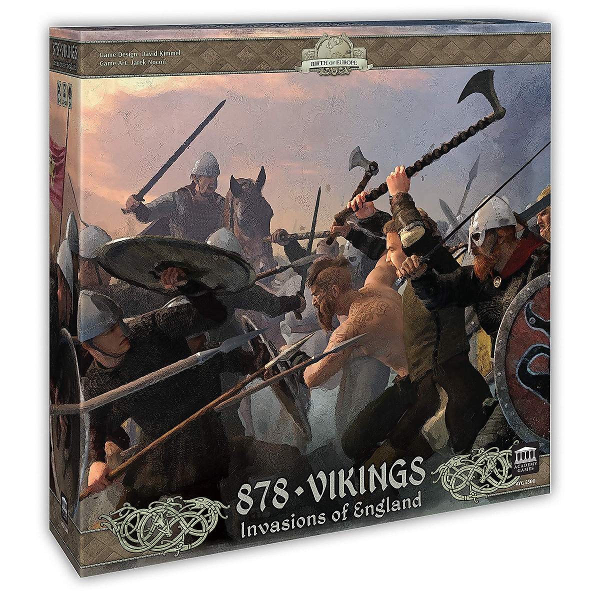 Academy Games | 878 Vikings Invasion of England 2nd Edition | Board Game | 2 to 4 Players