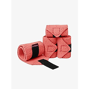 LeMieux Toy Pony Bandages for Toy Pony - Fleece - Simple Fastening - Suitable for Ages 3 Years + - Gift for Kids - Papaya