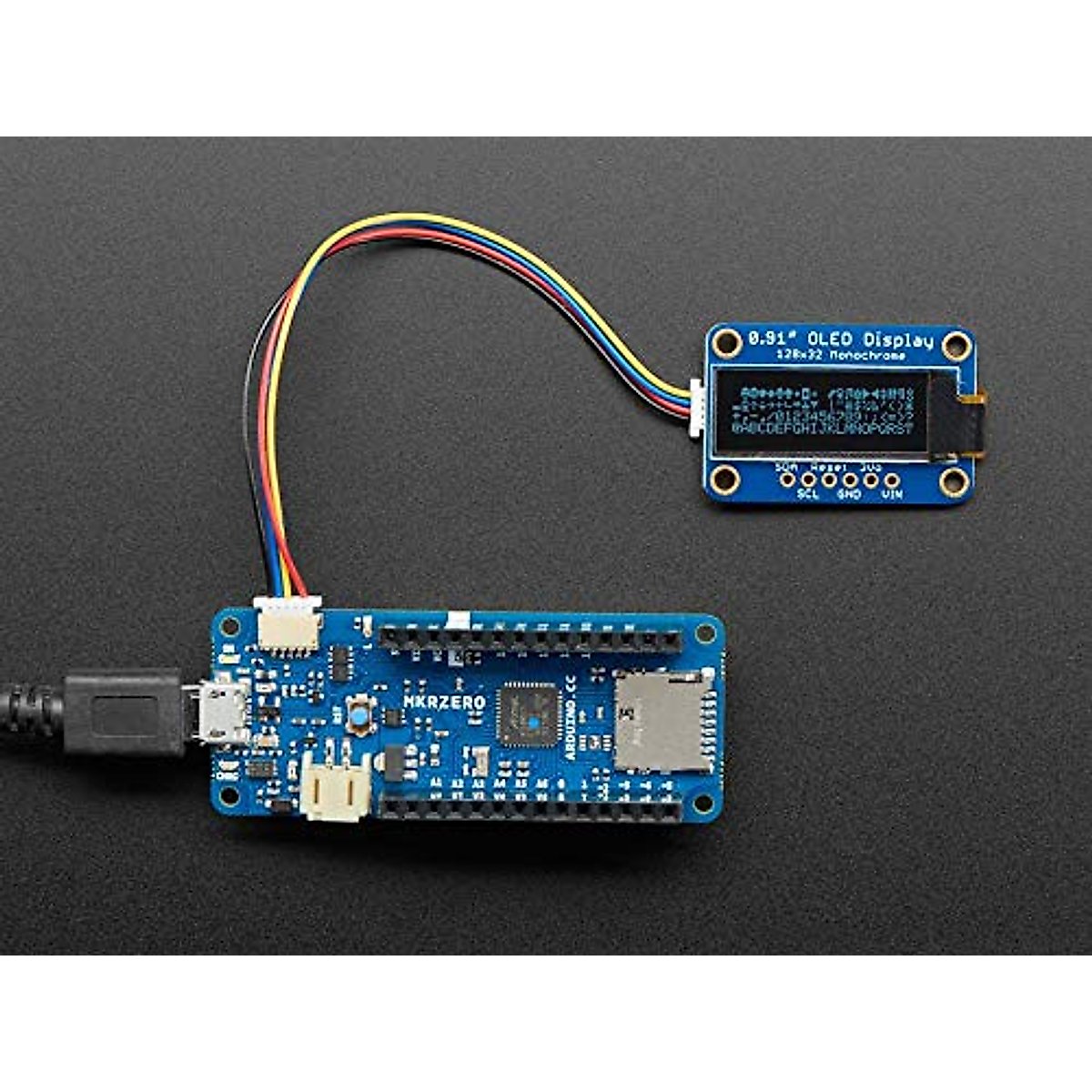 Adafruit 4483 5-pin (Arduino MKR) to 4-pin JST SH Stemma QT/Qwiic Cable - 100mm Long