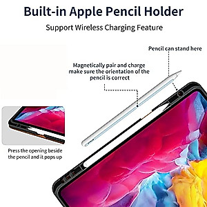 Gexmil Ipad Mini 6 CASE 8.3 inch 2021,Genuine Leather Ipad Mini 6th Gen Cover,with Magnetic Buckle,Pencil Holder,Pencil2 Wireless Charging,Made from Real Leather Cowhide (Brown)