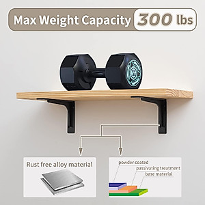 PICESA 8"x 4.7" Shelf Brackets,L Shelf Brackets, Vertical Angle, Premium Alloy Metal Heavy Duty Shelf Bracket, high Strength Mounting Hardware Included, Corner Brace Joint,Pack of 4. (8 inch L+Beam)