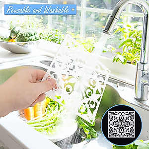 32 Pcs 6 x 6 inch Mandala Painting Stencils, Stencils for Painting on Wood, Rangoli Stencils, Art Supplies, Flower Stencils Painting Template for Floor Wall Tile Fabric Wood Stencils DIY Decor