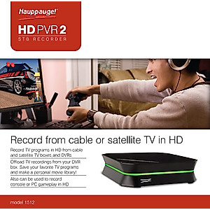 Hauppauge 1512 HD-PVR 2 High Definition Personal Video Recorder with Digital Audio (SPDIF) and IR Blaster Technology