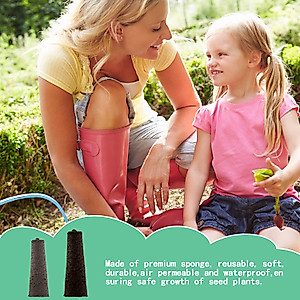 50pcs Grow Sponges, Replacement Grow Sponges Seed Root Growth Sponges for Planting Hydroponics Growing Sponge Compatible with Aerogardens Pod Sponges for Indoor Garden Hydroponics Growing System