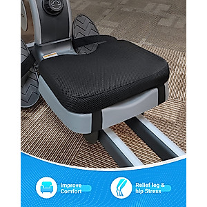 MERACH Rowing Machine & Seat Cushion, Magnetic Rower Machine for Home, 16 Levels of Quiet Resistance, Dual Slide Rail with Max 350lb Weight Capacity, App Compatible